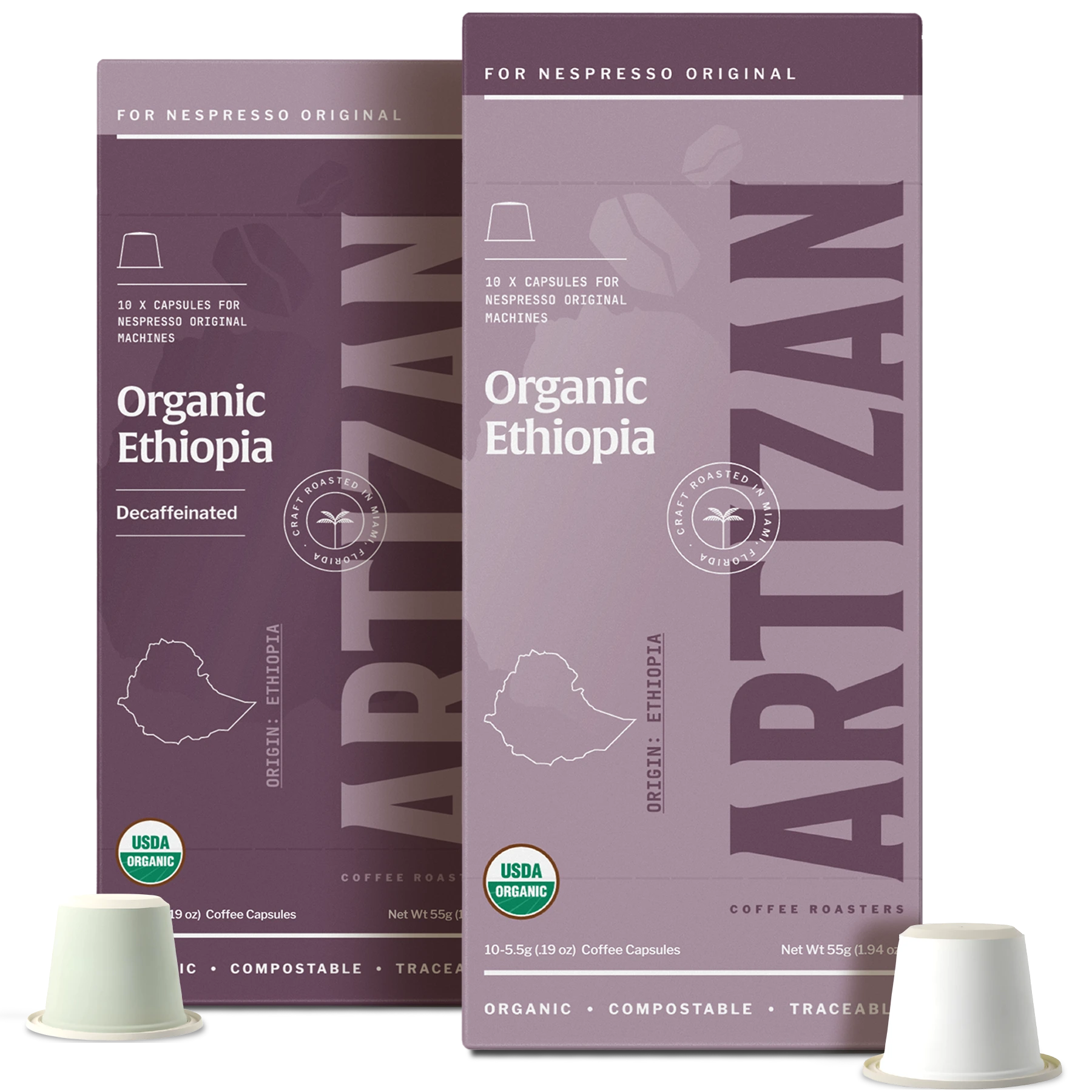 Ethiopia Day & Night Duo | Organic Nespresso Capsules - 100% Home ...